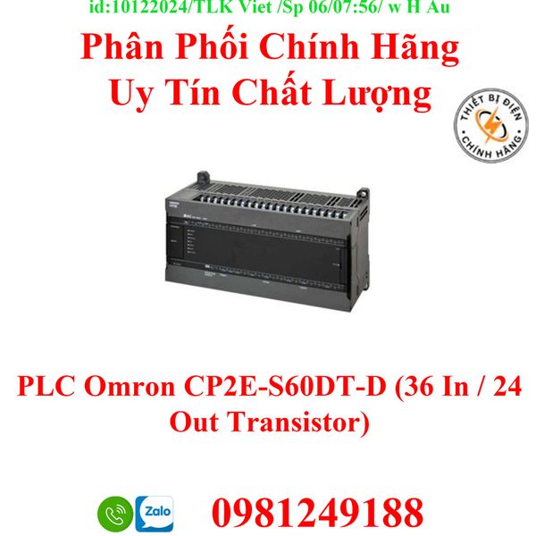 PLC Omron CP2E-S60DT-D (36 In / 24 Out Transistor) – thietbidienchinhhang