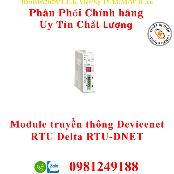 Module truyền thông Devicenet RTU Delta RTU-DNET – thietbidienchinhhang