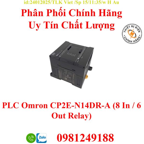 PLC Omron CP2E-N14DR-A (8 In / 6 Out Relay) – thietbidienchinhhang