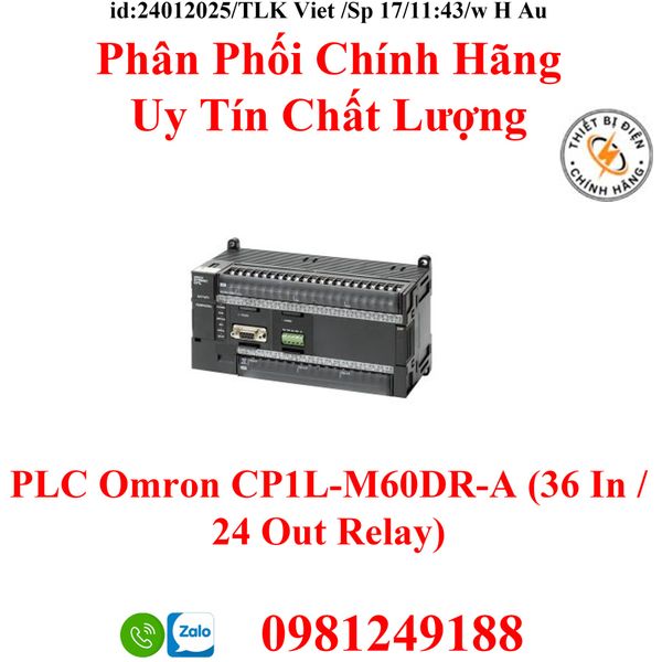 PLC Omron CP1L-M60DR-A (36 In / 24 Out Relay) – thietbidienchinhhang