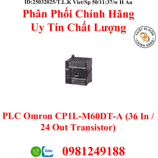 PLC Omron CP1L-M60DT-A (36 In / 24 Out Transistor) – thietbidienchinhhang