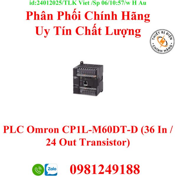 PLC Omron CP1L-M60DT-D (36 In / 24 Out Transistor) – thietbidienchinhhang