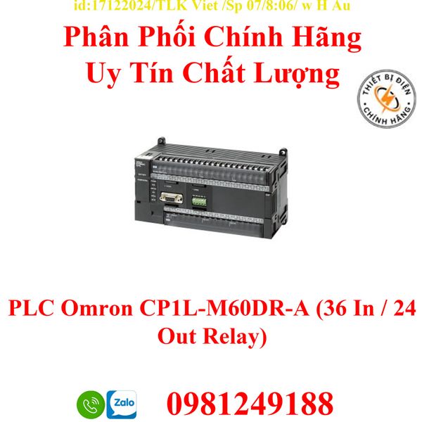 PLC Omron CP1L-M60DR-A (36 In / 24 Out Relay) – thietbidienchinhhang