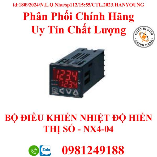 BỘ ĐIỀU KHIỂN NHIỆT ĐỘ HIỂN THỊ SỐ - NX4-04 – thietbidienchinhhang