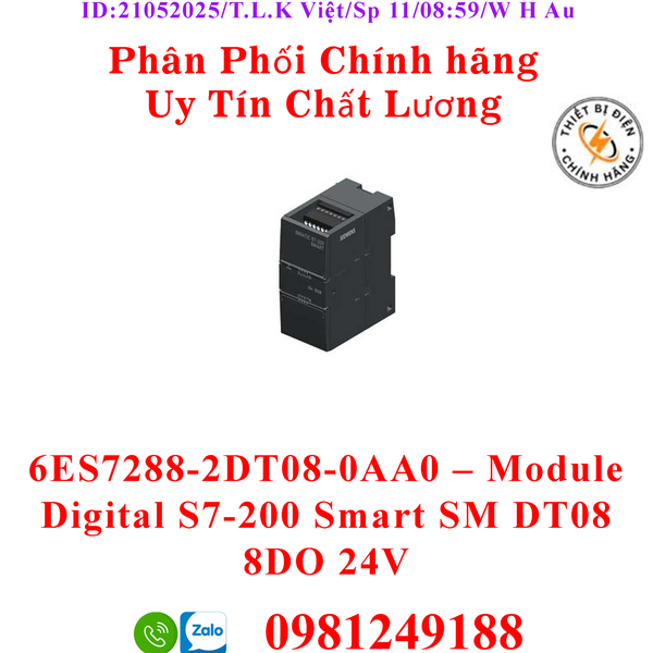 Module 6ES7288-2DT08-0AA0 – Module Digital S7-200 Smart SM DT08 8DO 24 – thietbidienchinhhang
