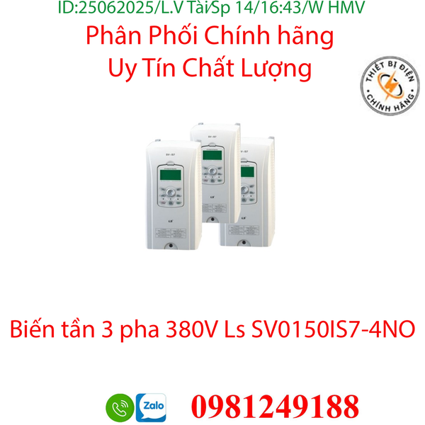 Biến tần 3 pha 380V Ls SV0150IS7-4NO – thietbidienchinhhang