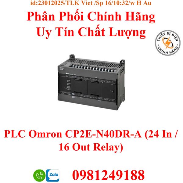 PLC Omron CP2E-N40DR-A (24 In / 16 Out Relay) – thietbidienchinhhang