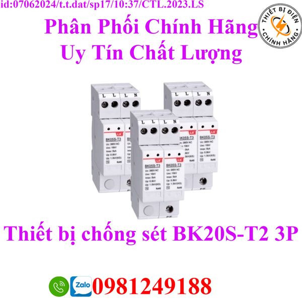 Thiết bị chống sét BK20S-T2 3P – thietbidienchinhhang