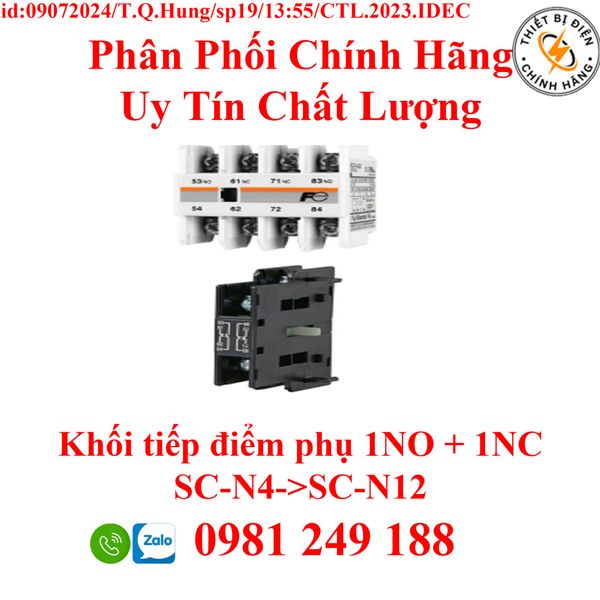 Khối tiếp điểm phụ 1NO + 1NC SC-N4->SC-N12 – thietbidienchinhhang
