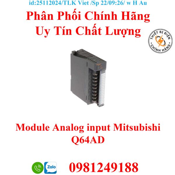 Module Analog input Mitsubishi Q64AD – thietbidienchinhhang