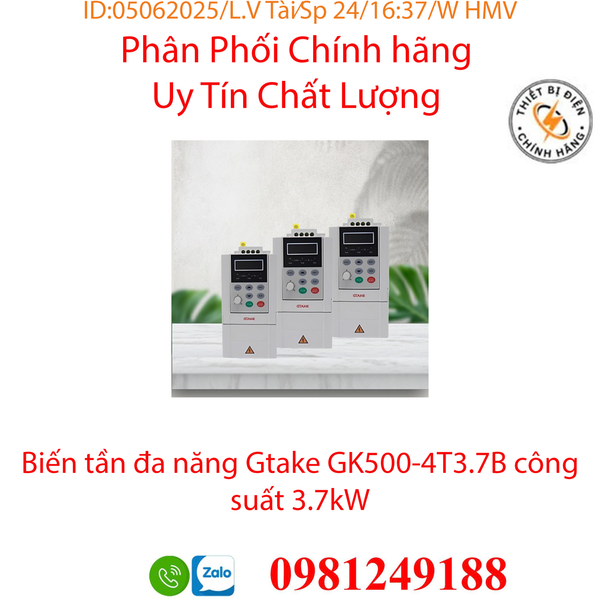 Biến tần đa năng Gtake GK500-4T3.7B công suất 3.7kW – thietbidienchinhhang