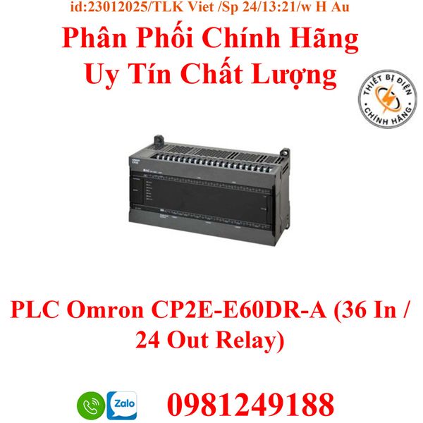 PLC Omron CP2E-E60DR-A (36 In / 24 Out Relay) – thietbidienchinhhang