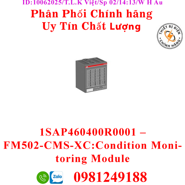 Module 1SAP460400R0001 – FM502-CMS-XC:Condition Monitoring Module – thietbidienchinhhang