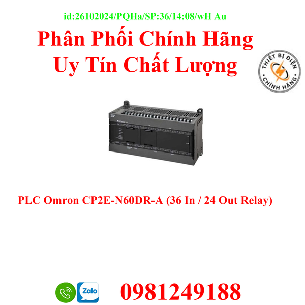 PLC Omron CP2E-N60DR-A (36 In / 24 Out Relay) – thietbidienchinhhang