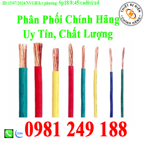 Dây Cáp Điện Lực Chịu Nhiệt 600V CADIVI VCm/HR-LF-16 56013996 – thietbidienchinhhang