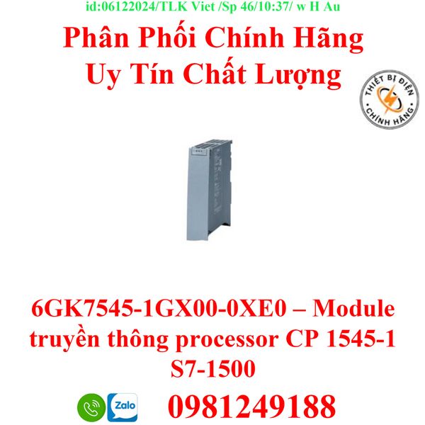 Module 6GK7545-1GX00-0XE0 – Module truyền thông processor CP 1545-1 S7 – thietbidienchinhhang