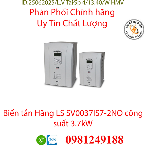 Biến tần Hãng LS SV0037IS7-2NO công suất 3.7kW – thietbidienchinhhang