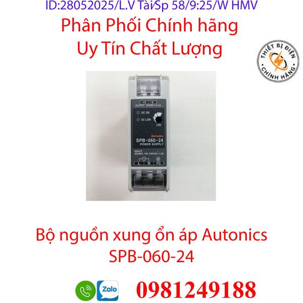 Bộ nguồn xung ổn áp Autonics SPB-060-24 – thietbidienchinhhang