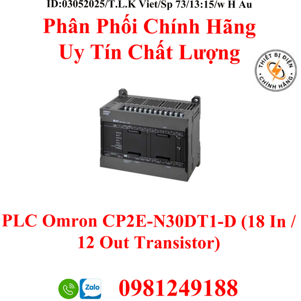 PLC Omron CP2E-N30DT1-D (18 In / 12 Out Transistor) – thietbidienchinhhang