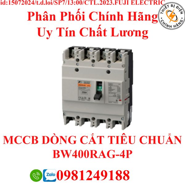 MCCB DÒNG CẮT TIÊU CHUẨN BW400RAG-4P – thietbidienchinhhang