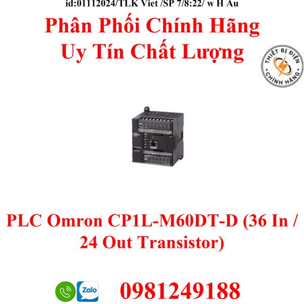 PLC Omron CP1L-M60DT-D (36 In / 24 Out Transistor) – thietbidienchinhhang