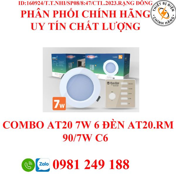 Combo AT20 7W 6 đèn AT20.RM 90/7W C6 – thietbidienchinhhang