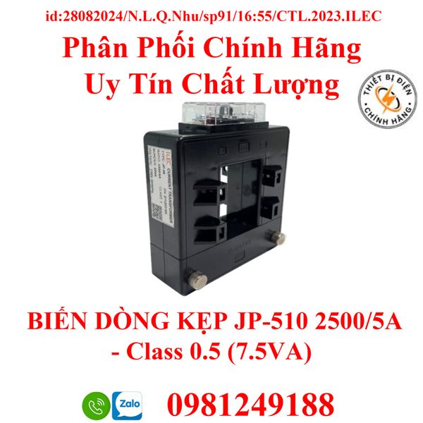 BIẾN DÒNG KẸP JP-510 2500/5A - Class 0.5 (7.5VA) – thietbidienchinhhang