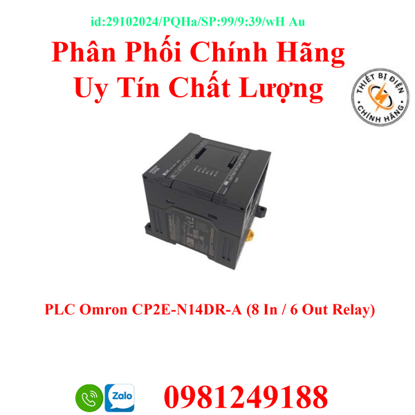 PLC Omron CP2E-N14DR-A (8 In / 6 Out Relay) – thietbidienchinhhang