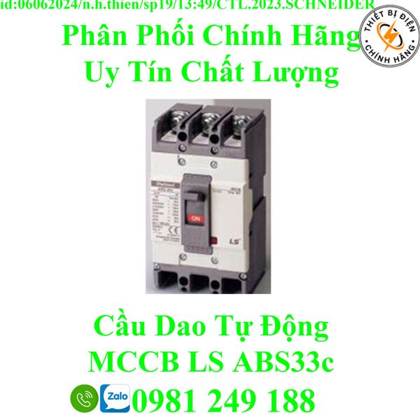 Cầu Dao Tự Động MCCB LS ABS33c – thietbidienchinhhang