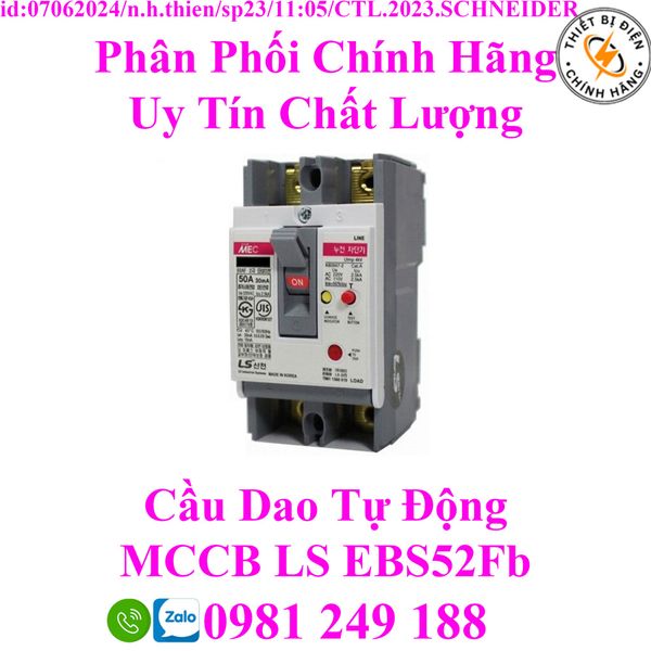 Cầu Dao Tự Động MCCB EBS52Fb – thietbidienchinhhang