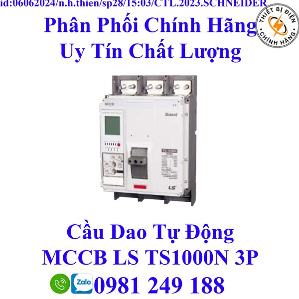 Cầu Dao Tự Động MCCB LS TS1000N 3P – thietbidienchinhhang