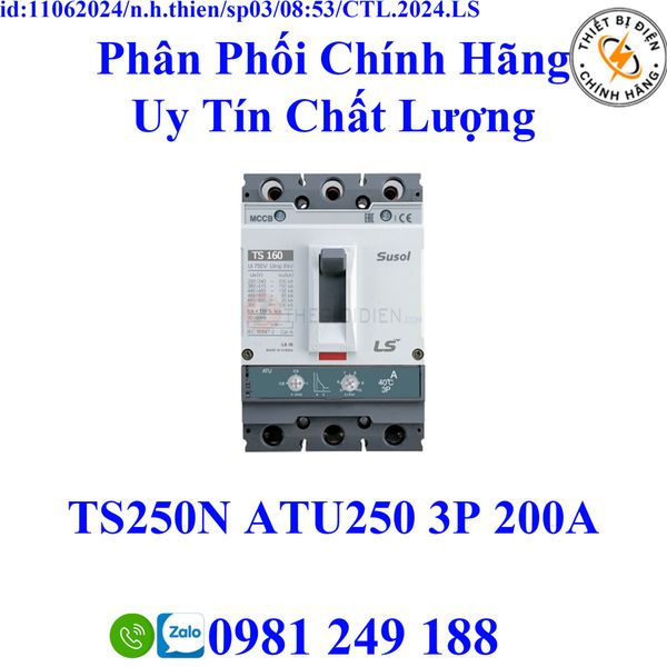 TS250N ATU250 3P 200A – thietbidienchinhhang