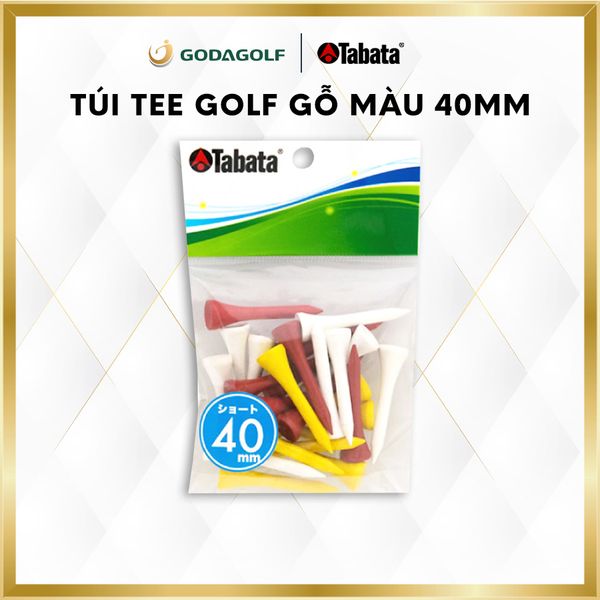 Tee Golf Gỗ Cao Cấp Tabata 40mm | Tabata Golf Chính Hãng – Goda Golf