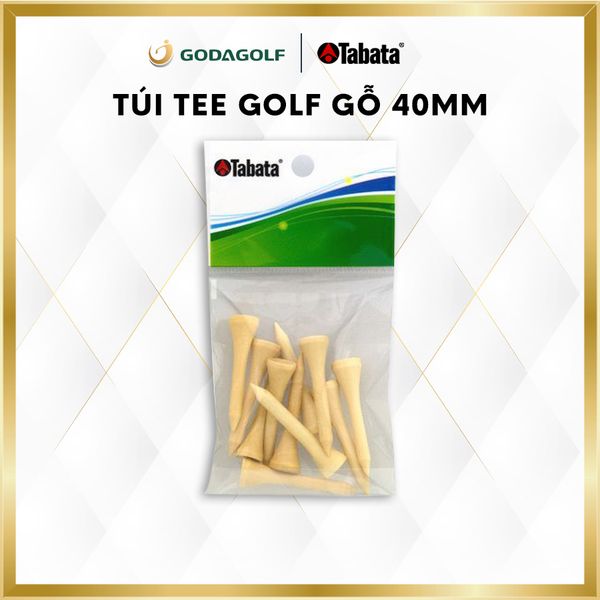 Tee Golf Gỗ Cao Cấp Tabata 40mm - Chân đỡ phát bóng GV0432 | Tabata – Goda Golf