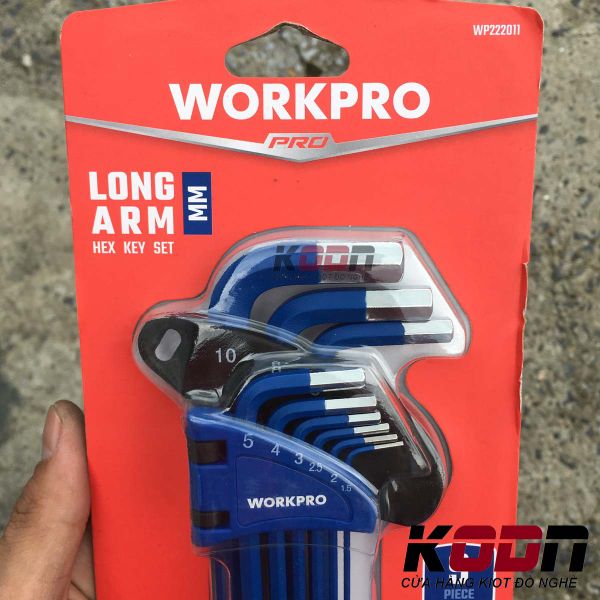 Bộ lục giác bi 1.5 đến 10mm WORKPRO WP222011