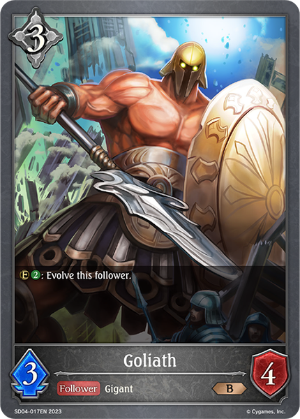 Thẻ bài Shadowverse Evolve SD04-017EN - Goliath - Neutral - Follower - – The Elite Card Game Store