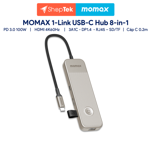 MOMAX 1-Link USB-C Hub 8-in-1 – SHOPTEK VIETNAM