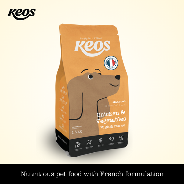 Keos for Adult Dog - Chicken & Vegetables Flavor – KEOS PET FOOD