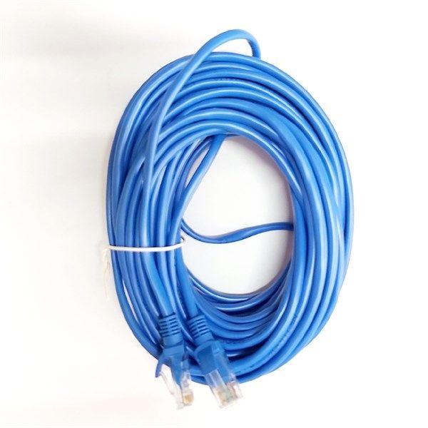 Cáp mạng bấm sẵn UTP Cat 5 3m màu xanh vi tính Hoàng Phong - Máy Tính, Máy In, Mực in, Camera ...