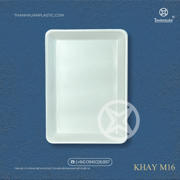Khay Thủy Sản Xốp M16 – Đựng Cá, Hải Sản, Rau Củ Tươi | Thanh Xuân