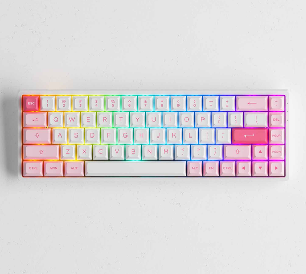 Bàn phím cơ AKKO 3068B Plus Prunus Lannesiana (Multi-modes / Hotswap / – Mai Hoàng