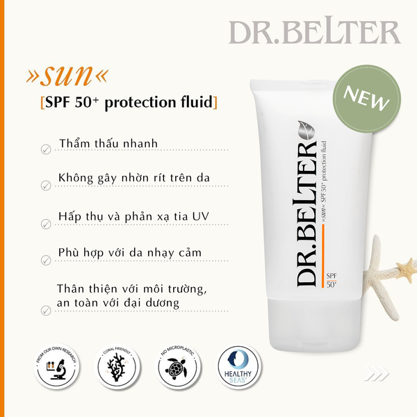 Kem chống nắng SPF50+ cho mọi loại da Dr.Belter 823 Sun PROTECTION FLU – Beauty Choice