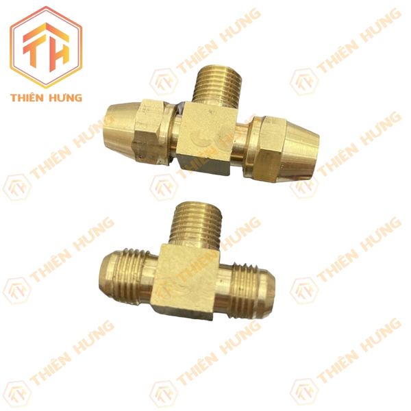 [Thau] Bộ Tê 2 đầu Nối Côn Lồi & Lã Ống - 1 đầu Ren Ngoài Giữa BSP Nố