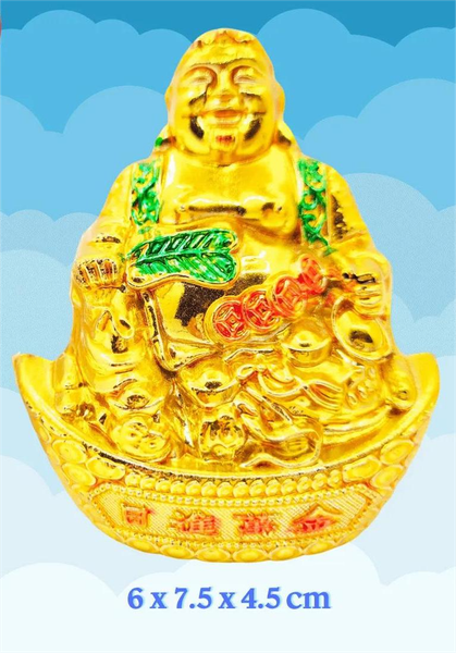 Ông địa ngồi trên thỏi vàng trang trí tết (655) – Nga Vpp - 23 Tháp Mười