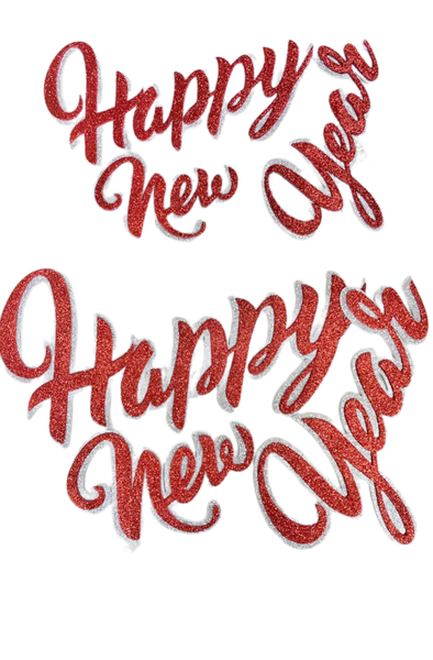 Xốp nhũ kim tuyến dán kính trang trí tết - mẫu chữ HAPPY NEW YEAR (2 k – Nga Vpp Tháp Mười