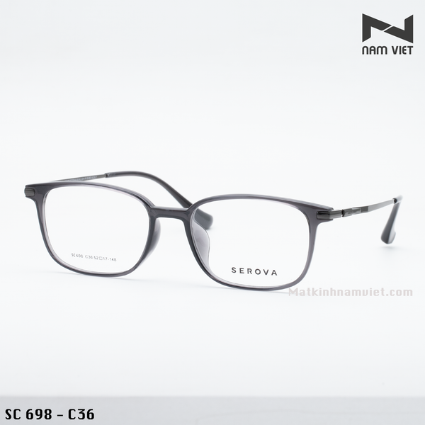 Gọng Kính Vuông Thời Trang SEROVA Eyewear Glasses SC-698 – Mắt Kính Nam Việt