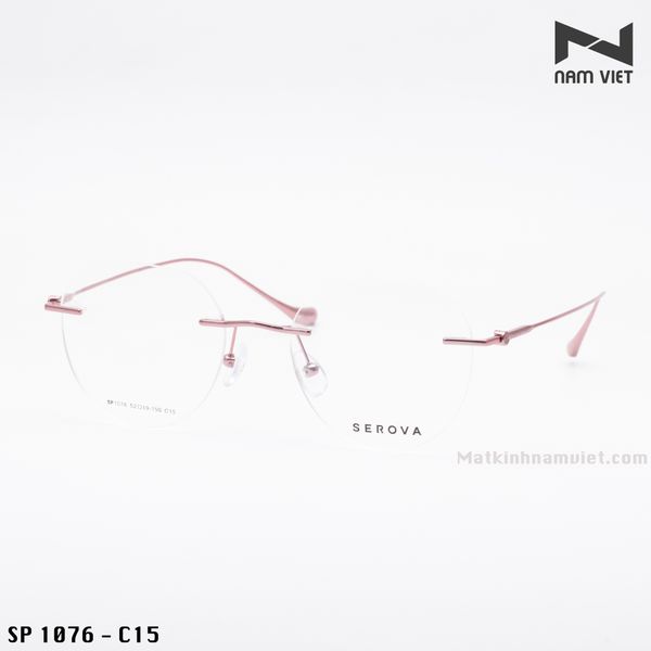 Gọng Kính Khoan Ốc Tròn Thời Trang SEROVA Eyewear Glasses SP 1076 – Mắt Kính Nam Việt