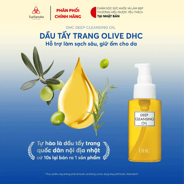 Dầu Tẩy Trang DHC Olive Deep Cleansing Oil 70ml, 120ml, 200ml – Tuệ Tâm An