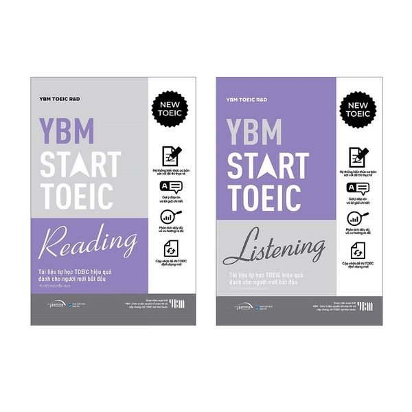 YBM TOEIC Start Reading + YBM TOEIC Start Listening ( Combo 2 cuốn ) – TramDoc
