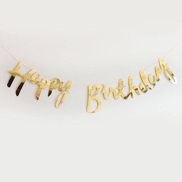 Dây cờ HPBD nét nhỏ vàng HPBD banner dcnl 01 – Party Vui